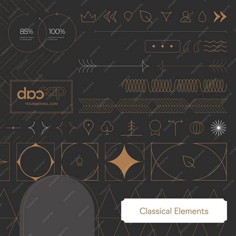 Premium Vector Classical Elements For Banners And Websites Icons And