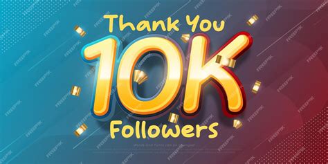 그라디언트 벡터 텍스트 효과 10000 소셜 미디어 팔로워 및 구독자는 게시물 디자인에 감사드립니다 프리미엄 벡터