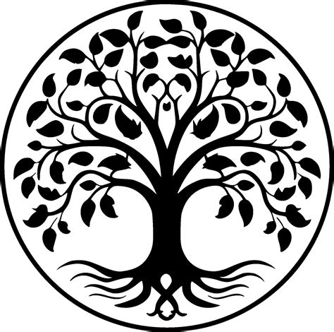 Tree Black And White Isolated Icon Vector Illustration 33243884 Vector Art At Vecteezy