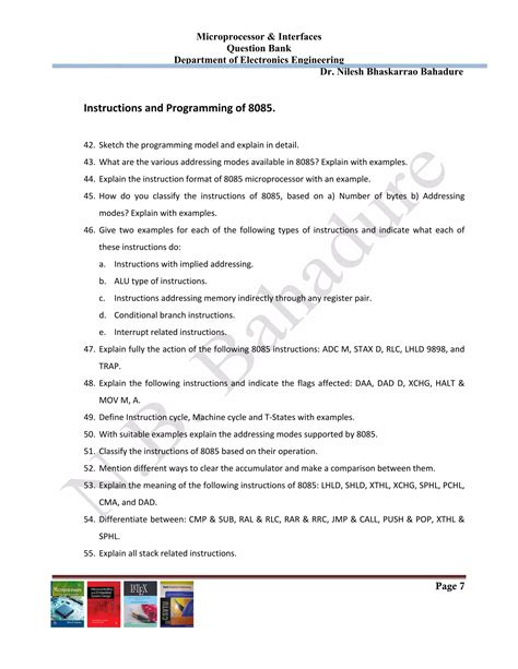 Question Bank Microprocessor 8085 Pdf
