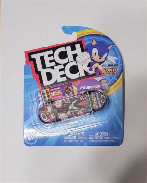Tech Deck Sonic The Hedgehog Shadow Finesse Fingerboard New Sealed