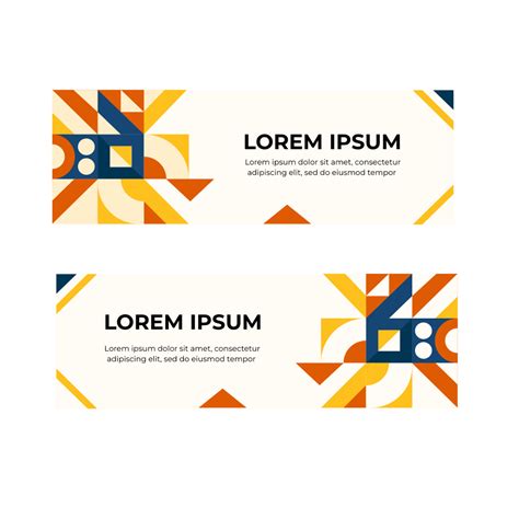 Free Geometric Banner Vector Template To Edit Online