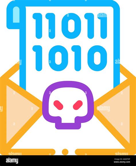 Binary Code Icon Vector Outline Illustration Stock Vector Image And Art