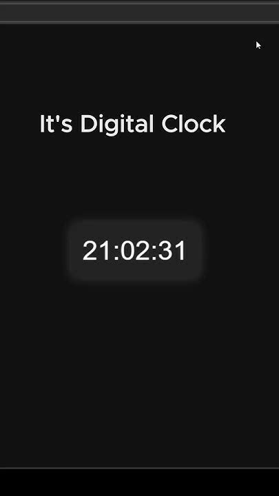 Day 2 Digital Clock Generating Anything From Chatgpt ⏰ Chatgpt Coding Digitalclock Html
