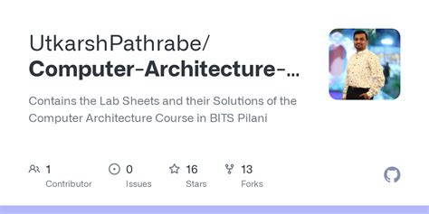 GitHub UtkarshPathrabe Computer Architecture Lab Solutions BITS Pilani Contains The Lab
