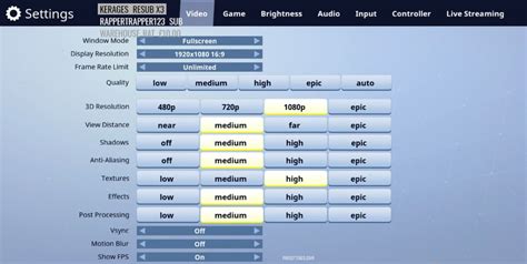 Stodeh Fortnite Settings Keybinds Config And Gear 2026