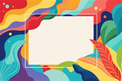 Colorful Frame Background Premium Ai Generated Vector