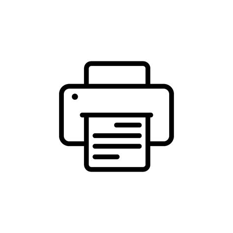 Printer Sign Symbol Vector 25775744 Vector Art At Vecteezy