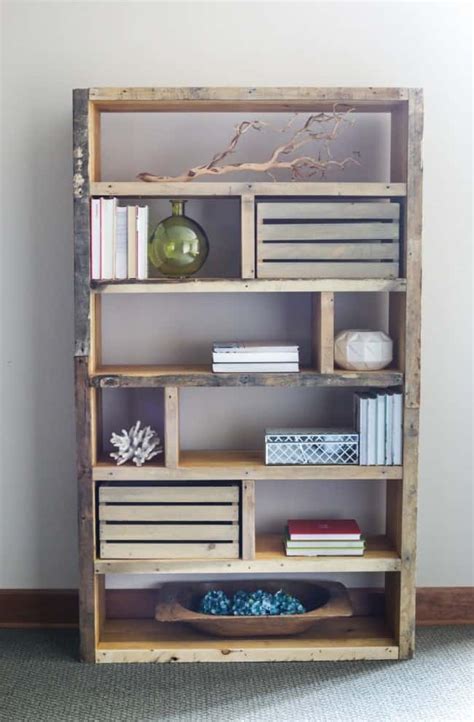 Diy Rustic Bookshelf Knockoffdecor