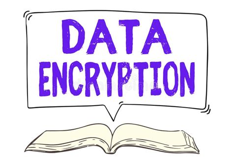 text sign showing data encryption internet concept conversion of data