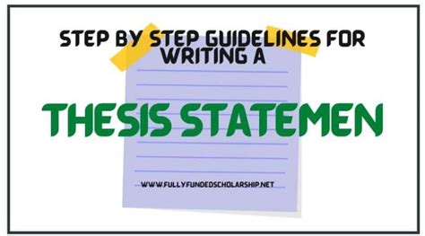 Writing An Impressive Thesis Statement Or Dissertation Statement