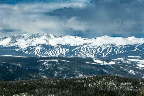 Beautiful Sunset Over Breckenridge Colorado Ski Resort Town 25376852