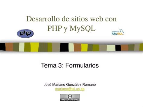 Ppt Desarrollo De Sitios Web Con Php Y Mysql Powerpoint Presentation