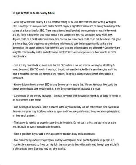 45 Article Writing Examples