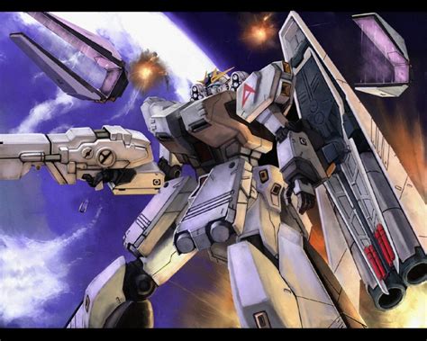 Nu Gundam And Nu Gundam Hws Gundam And 1 More Drawn By Ra
