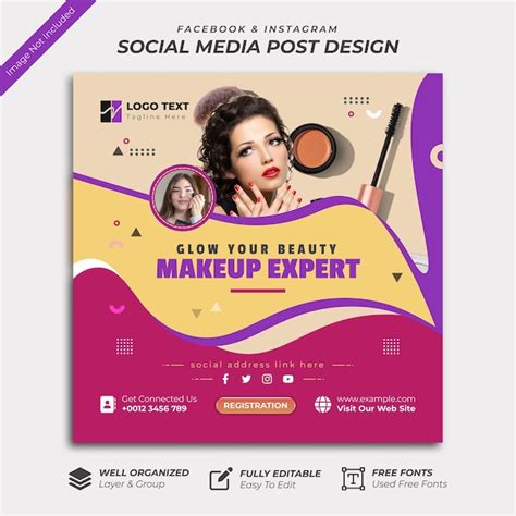 Premium Vector Cosmetic Social Media Banner Template