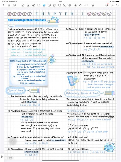 Surds Igcse Pure Math Note Math Notes Study Flashcards Study Notes