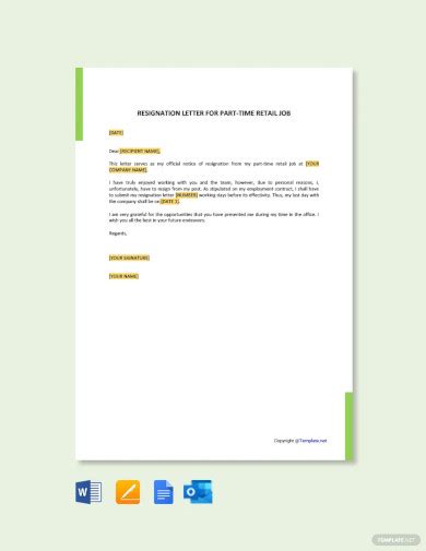 10 Retail Resignation Letter Template Free Word Pdf Format Download