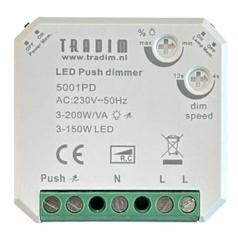 tradim 5001pd led pulse dimmer pulse switch et48