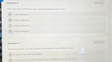 Solved Find Out The Moles Of Nh Co That Is Required To Chegg Com