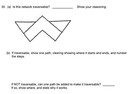 Solved 30 A Is This Network Traversable Show Your