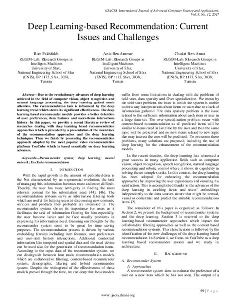 pdf deep learning based recommendation current issues and challenges