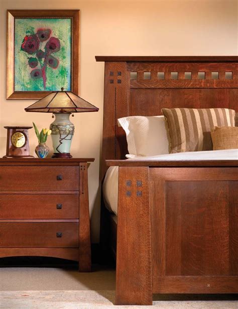 Cherry Mission Style Bedroom Furniture