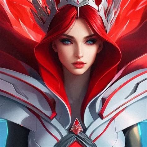 Roberta Pedon In Shiny Red Garment Wearing Hollywood Style Crown