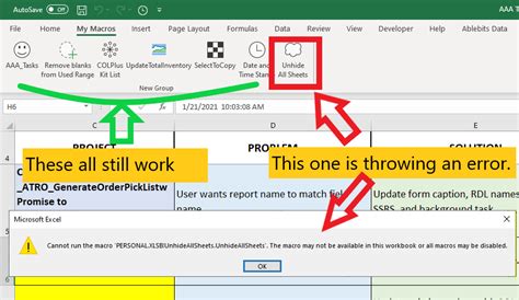 The Macro May Not Be Available In This Workbook Understanding And Troubleshooting