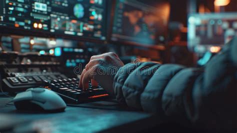 A Close Up Hands Shot Of A Technical Support Specialist Typing On A Keyboard And Moving A Mouse