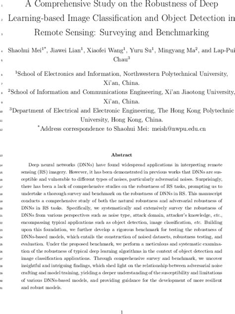 A Comprehensive Study On The Robustness Of Image Classification And Object Detection In Remote
