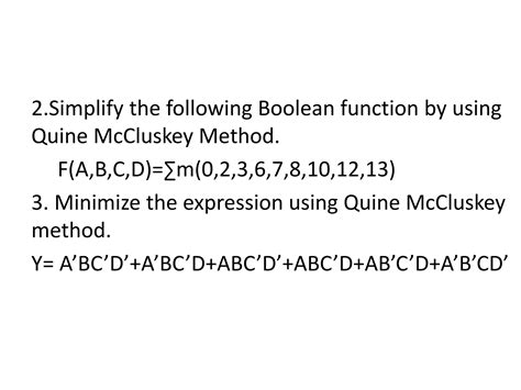 Quine Mccluskey Method Pdf Programming Languages Computing