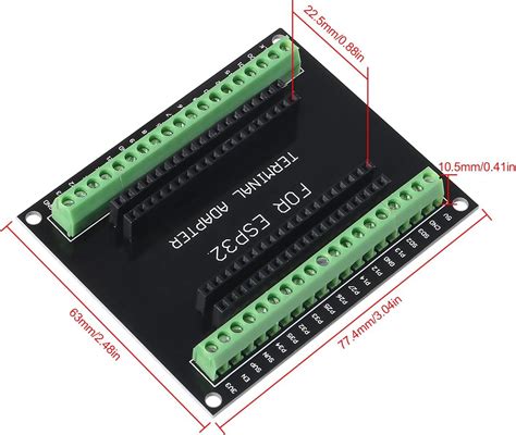 Qccan 4pcs Esp32 Breakout Board Gpio 1 Into 2 Compatible For 38pin