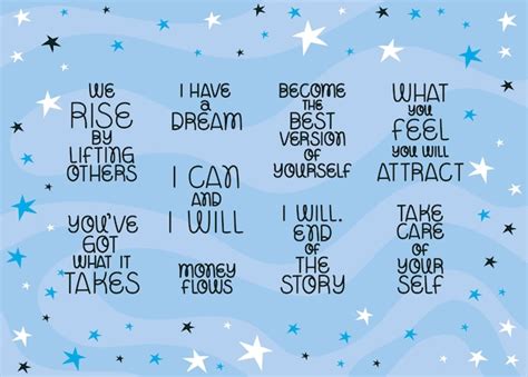 귀여운 긍정 문구 프리미엄 벡터