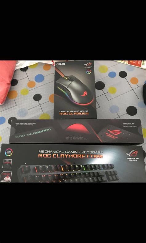 rog gaming mouse keyboard computers and tech parts and accessories