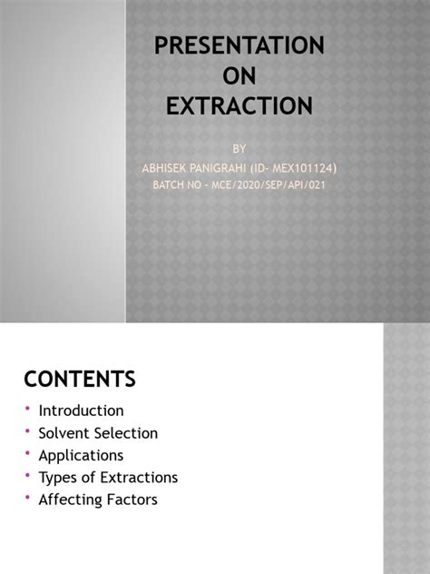 Extraction Pdf Solvent Solubility