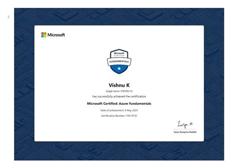 Microsoftazurecloud Azurecertification Cloudcertification Azurefundamentals Vishnu K