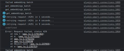 Error Getting Embeddings For Insert File Name Md Getting This Error For Every Note