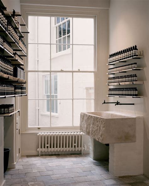 Local Scenery Informs Stone Clad Interiors Of Aesop Bath Store