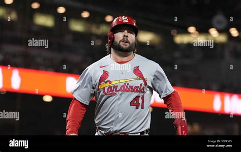 St Louis Cardinals Alec Burleson Against The San Francisco Giants