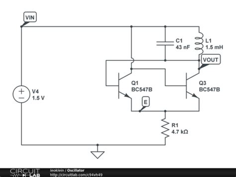 Oscillator Circuitlab
