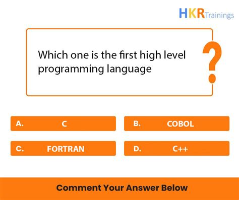 Hkr Trainings On Linkedin Quiz Quiz Quiztime Quizoftheday Hkrtrainings Programming