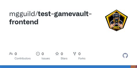 GitHub Mgguild Test Gamevault Frontend