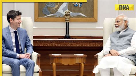 Pm Narendra Modi Discusses Ai Future In India With Chatgpt Founder Sam