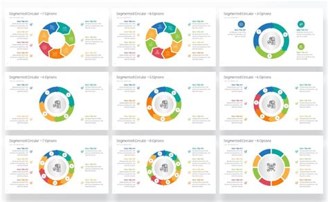 segmented circular diagrams keynote templates incl diagrams