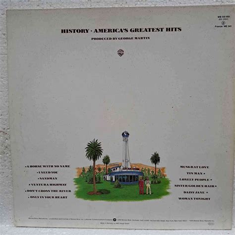 America History · Americas Greatest Hits Disc Vinil Lp Vg