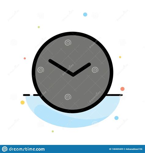 Basic Watch Time Clock Abstract Flat Color Icon Template Stock Vector Illustration Of