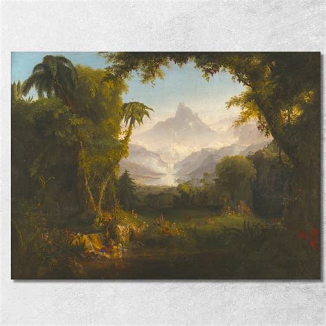 The Garden Of Eden Thomas Cole Canvas Print