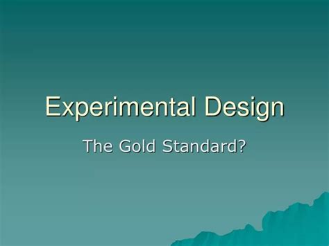 Ppt Experimental Design Powerpoint Presentation Free Download Id