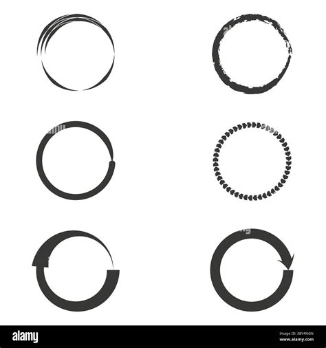 Circle Node Icon Connection Point Symbol Vector Hub Graphic Black Minimal Design Stock Vector